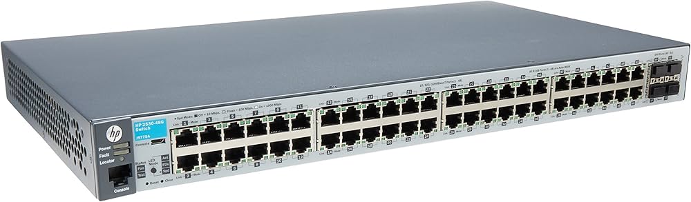HP J9775A ProCurve 2530-48G Switch 1U Complete With Mounting Ears & Po