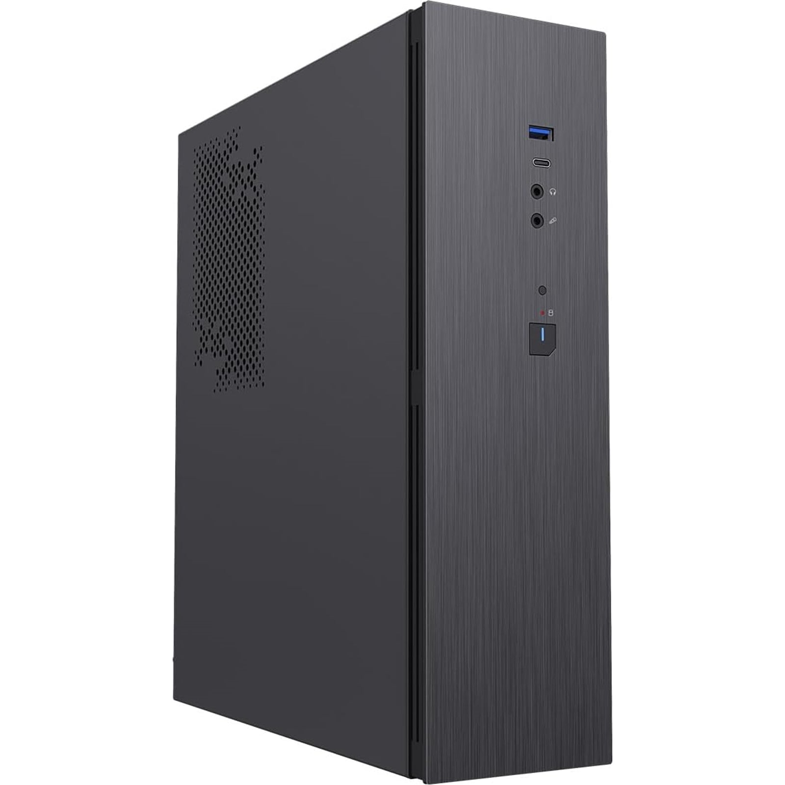 CiT S8i SFF Micro-ATX PC Case - 8.3L Compact Desktop Chassis, Brushed ...