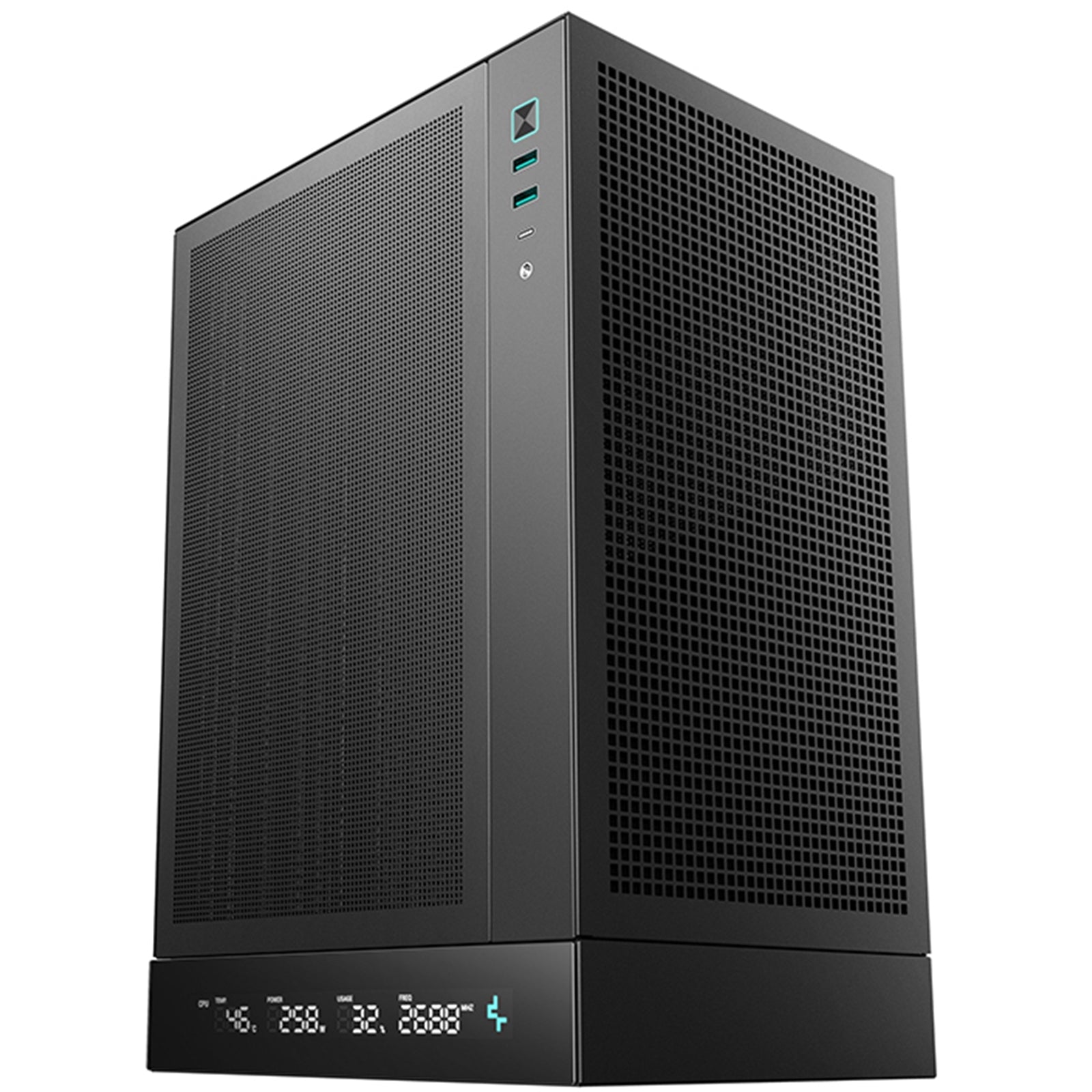Deepcool CH170 Digital Mini-ITX Case - High Airflow, Tempered Glass Si ...